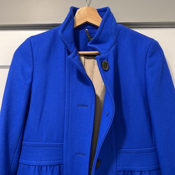 J. Crew | Jackets & Coats | J Crew Cobalt Blue Wool Coat | Poshmark